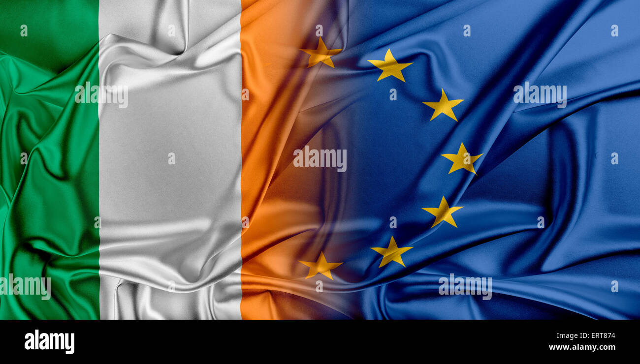 Eu ireland flag hi-res stock photography and images - Alamy