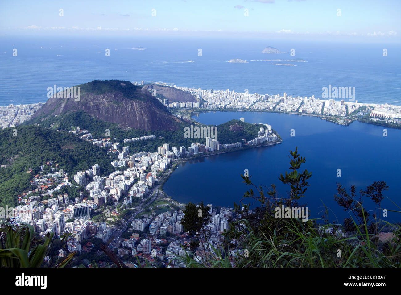The view from Corcovado mountain Rio de Janeiro, Brazil Stock Photo - Alamy