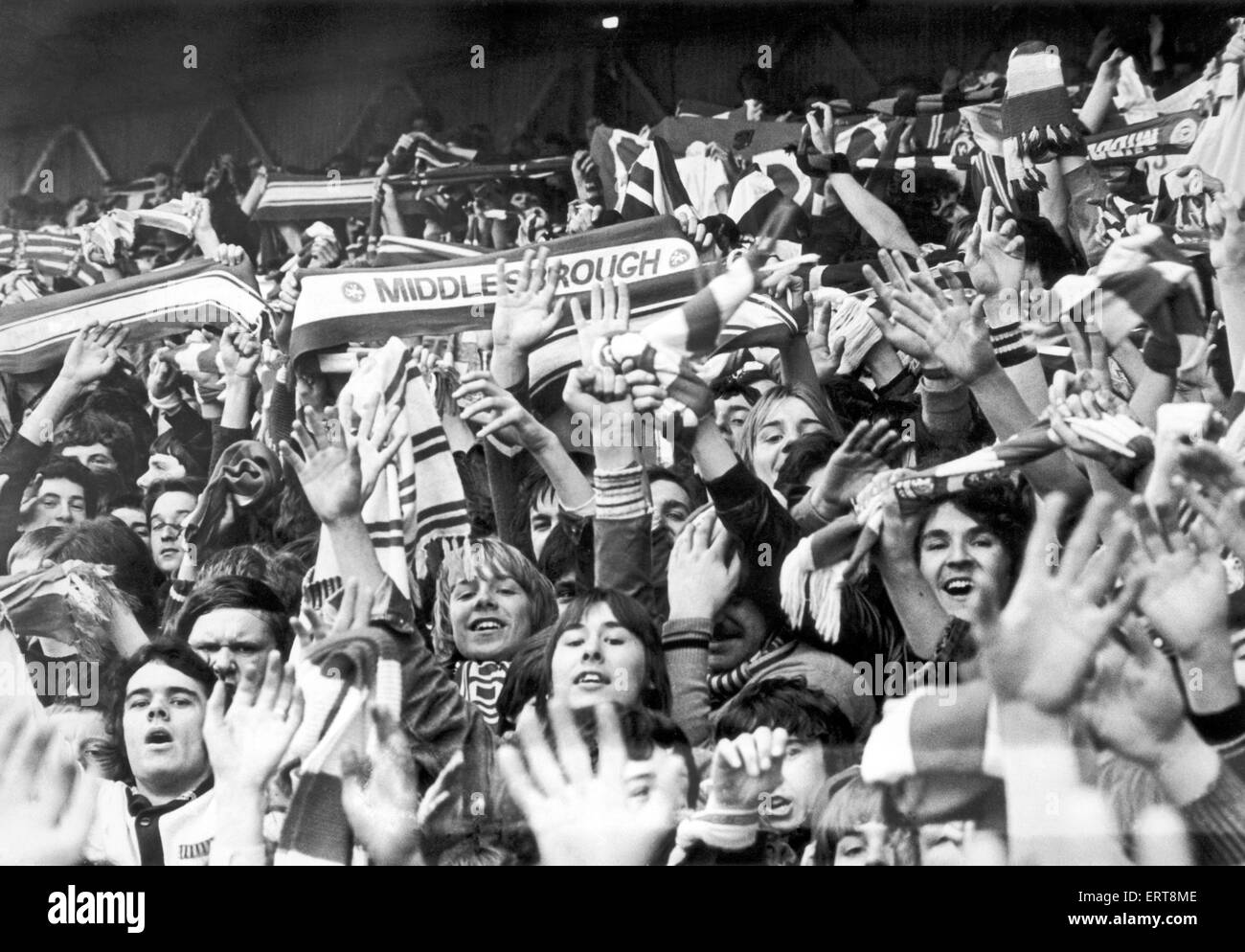 Football stadium with fans 1970's hi-res stock photography and images ...