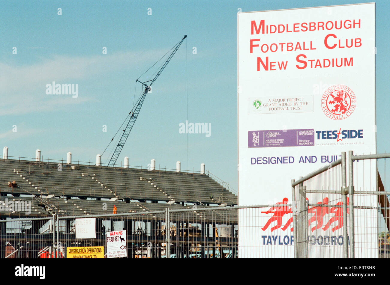 Middlesbrough Football Club. Middlehaven site of construction of new ...