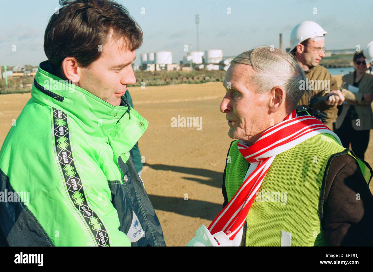 Middlesbrough Football Club. Commencement of building new stadium ...