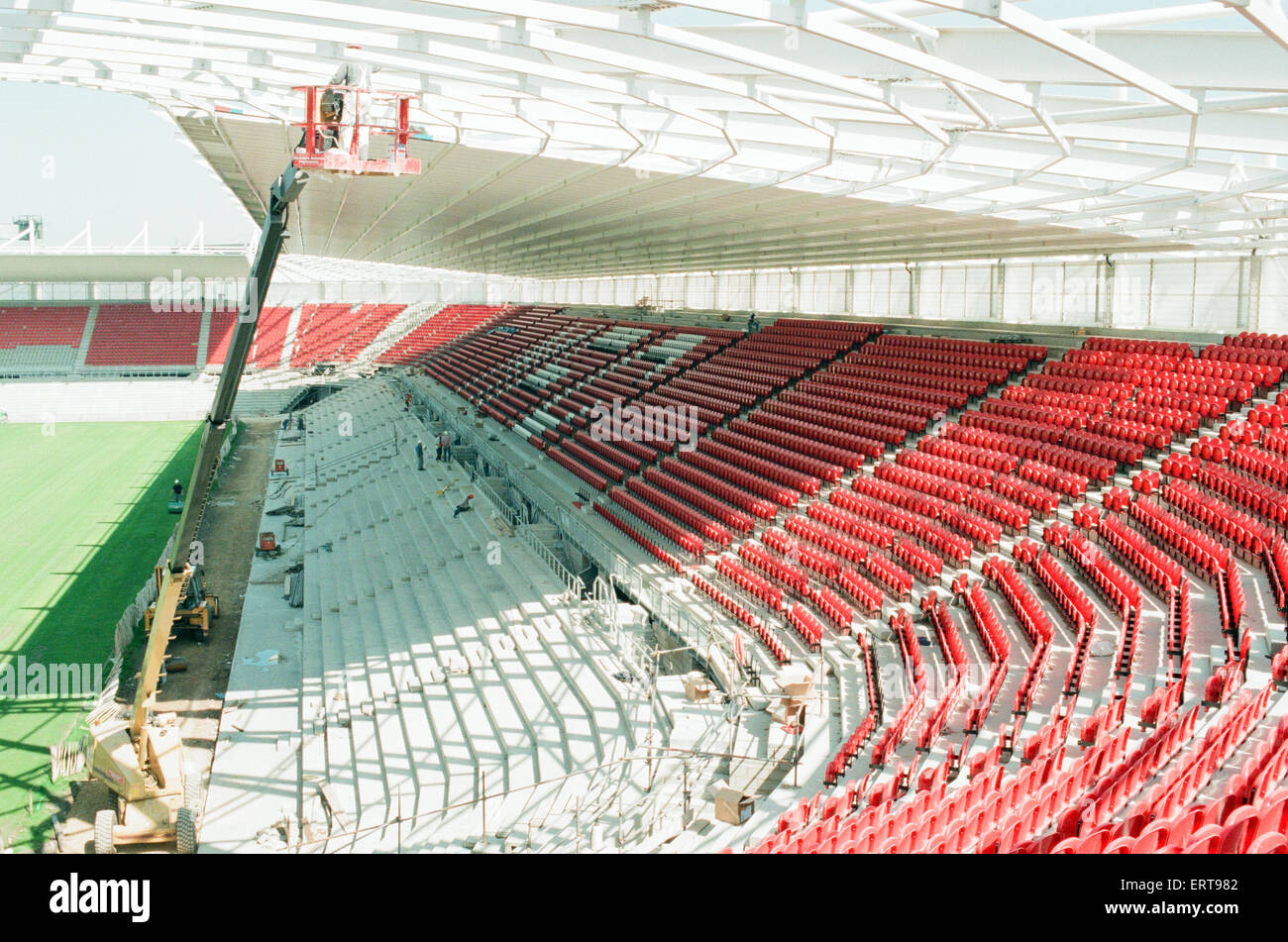 Middlesbrough Football Club, new Riverside Stadium under constriction ...