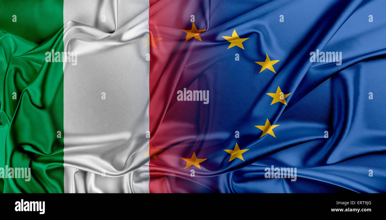 European Union and Italy Stock Photo - Alamy