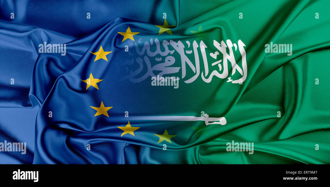 European Union and Saudi Arabia Stock Photo - Alamy