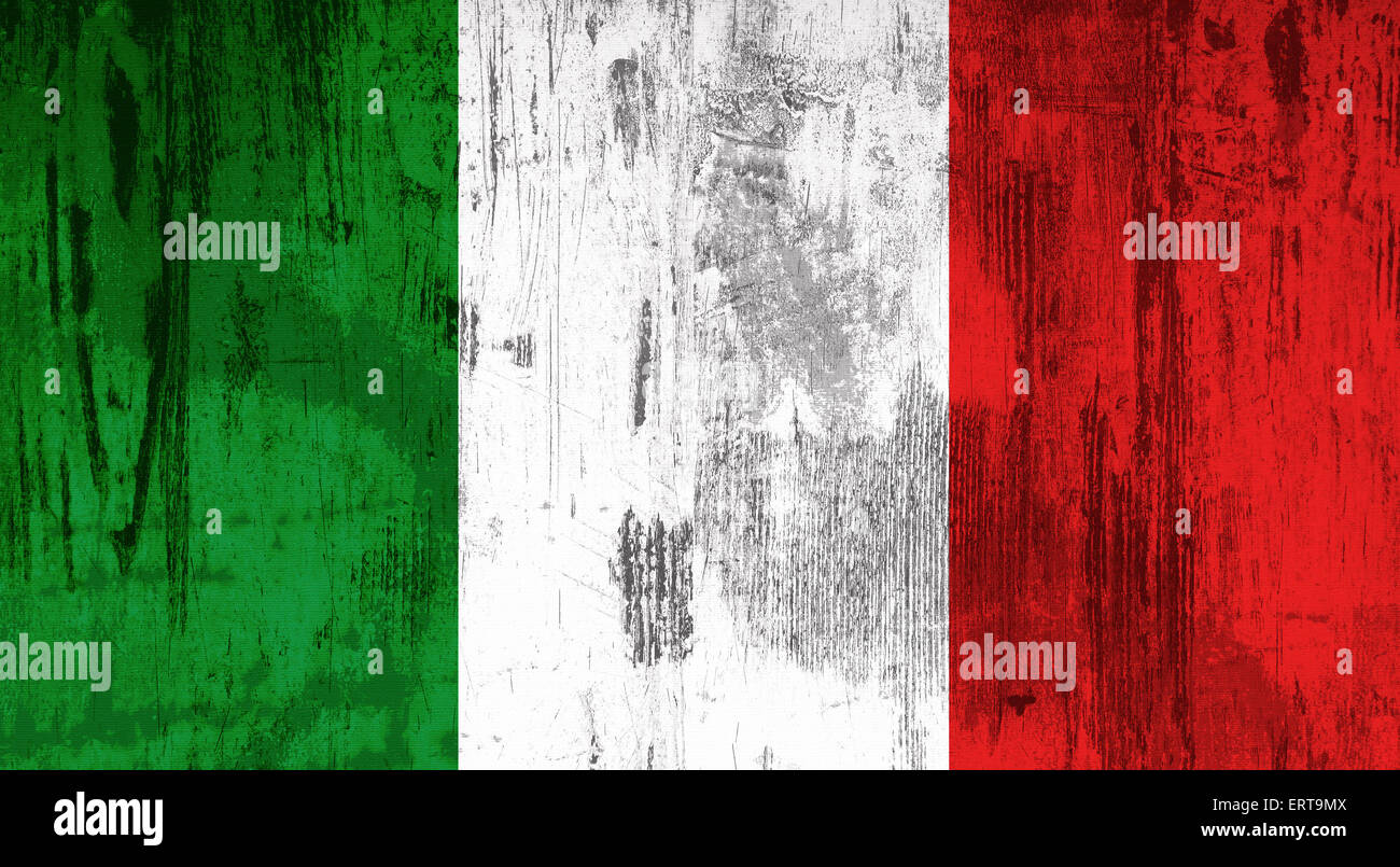 Illustration of an old and dirty Italy flag Stock Photo - Alamy