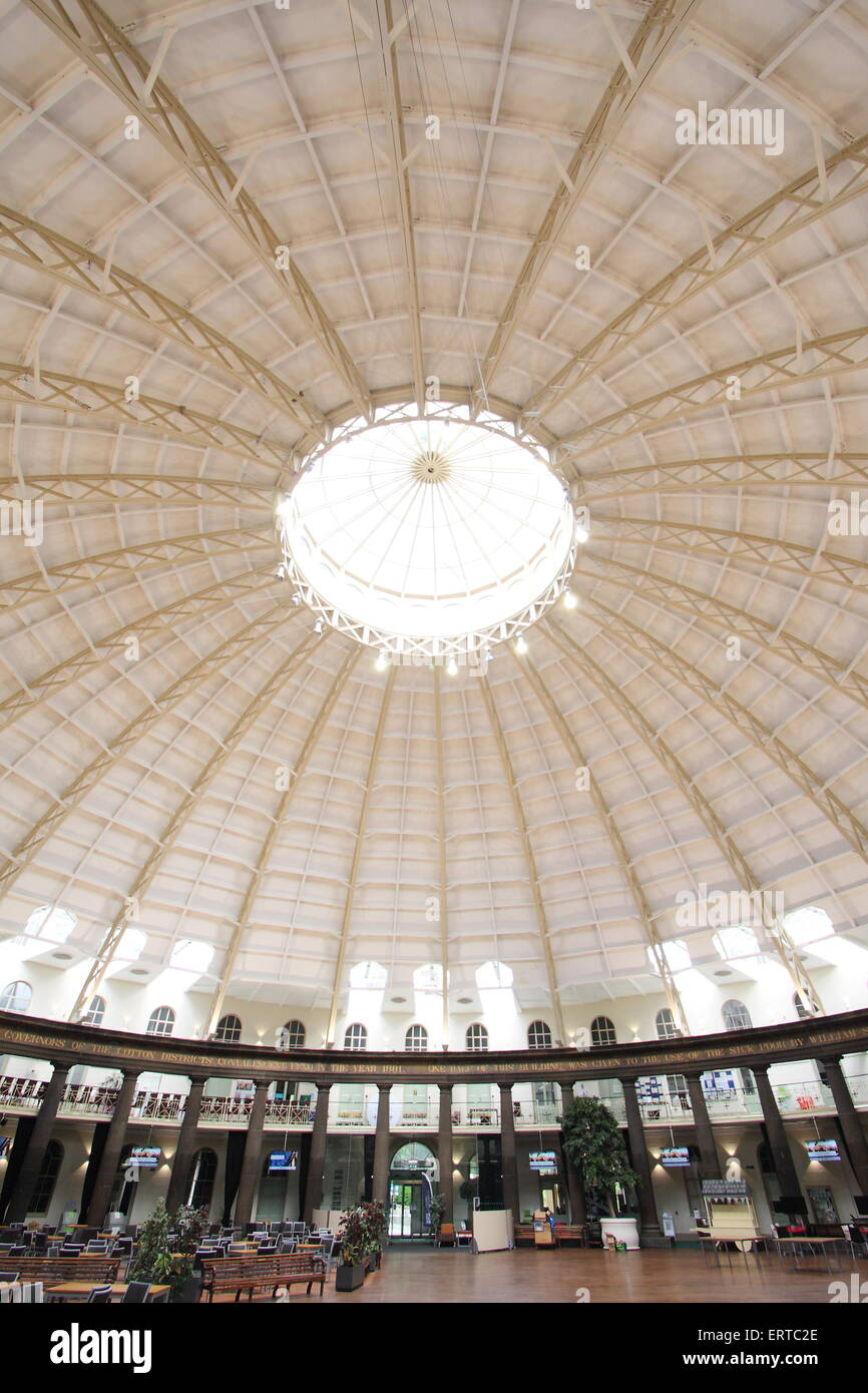 Interior of the Devonshire Dome in Buxton, Derbyshire; the largest ...