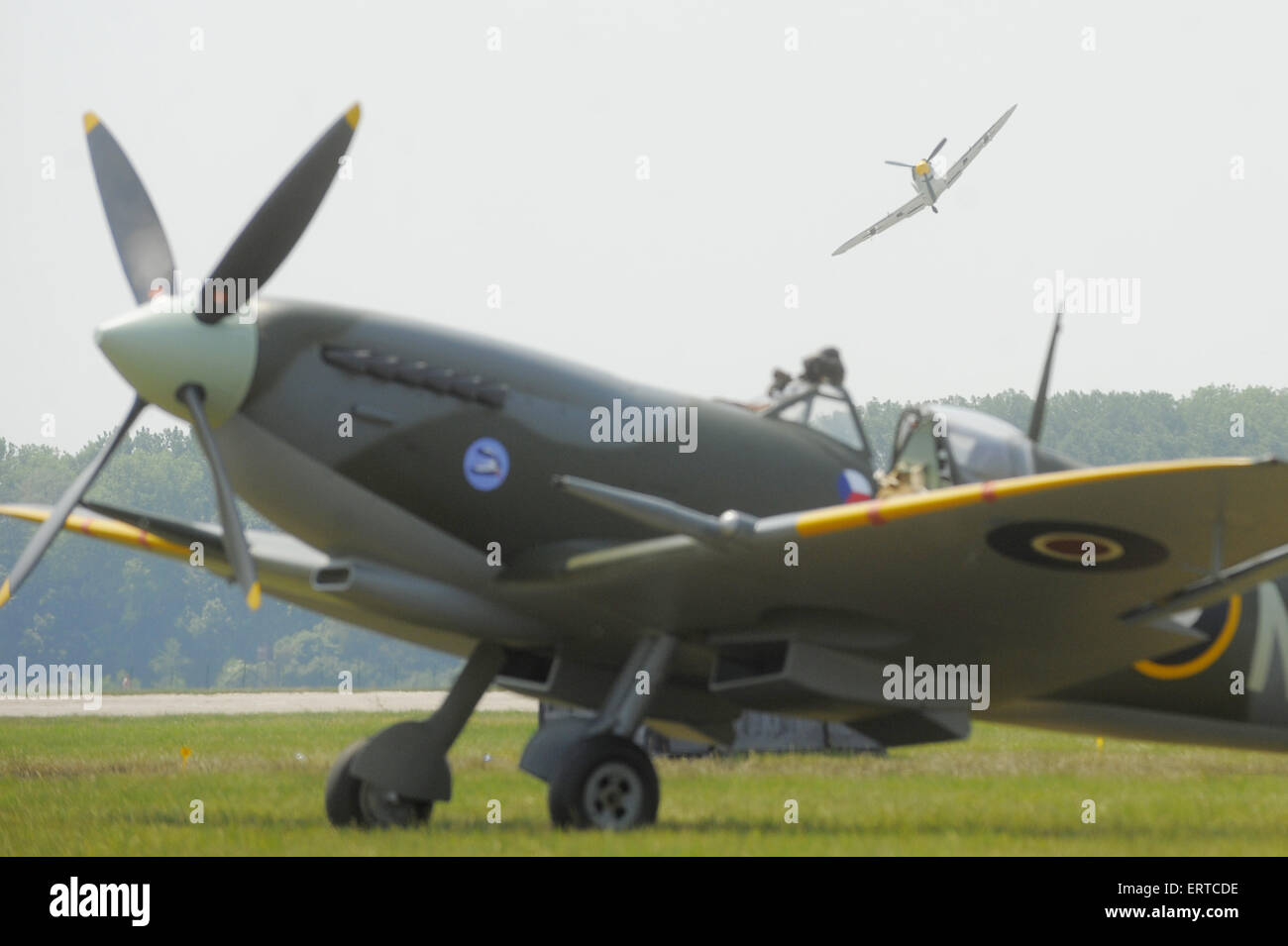 Aviation fair, feast of pilots and aircraft enthusiasts, in Pardubice ...