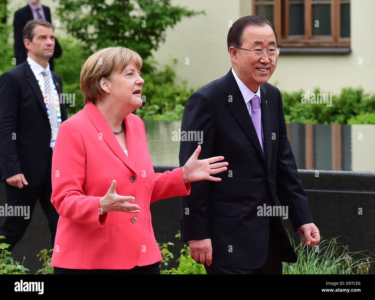 Elmau Castle, Germany. 8th June, 2015. Germany's Chancellor Angela ...