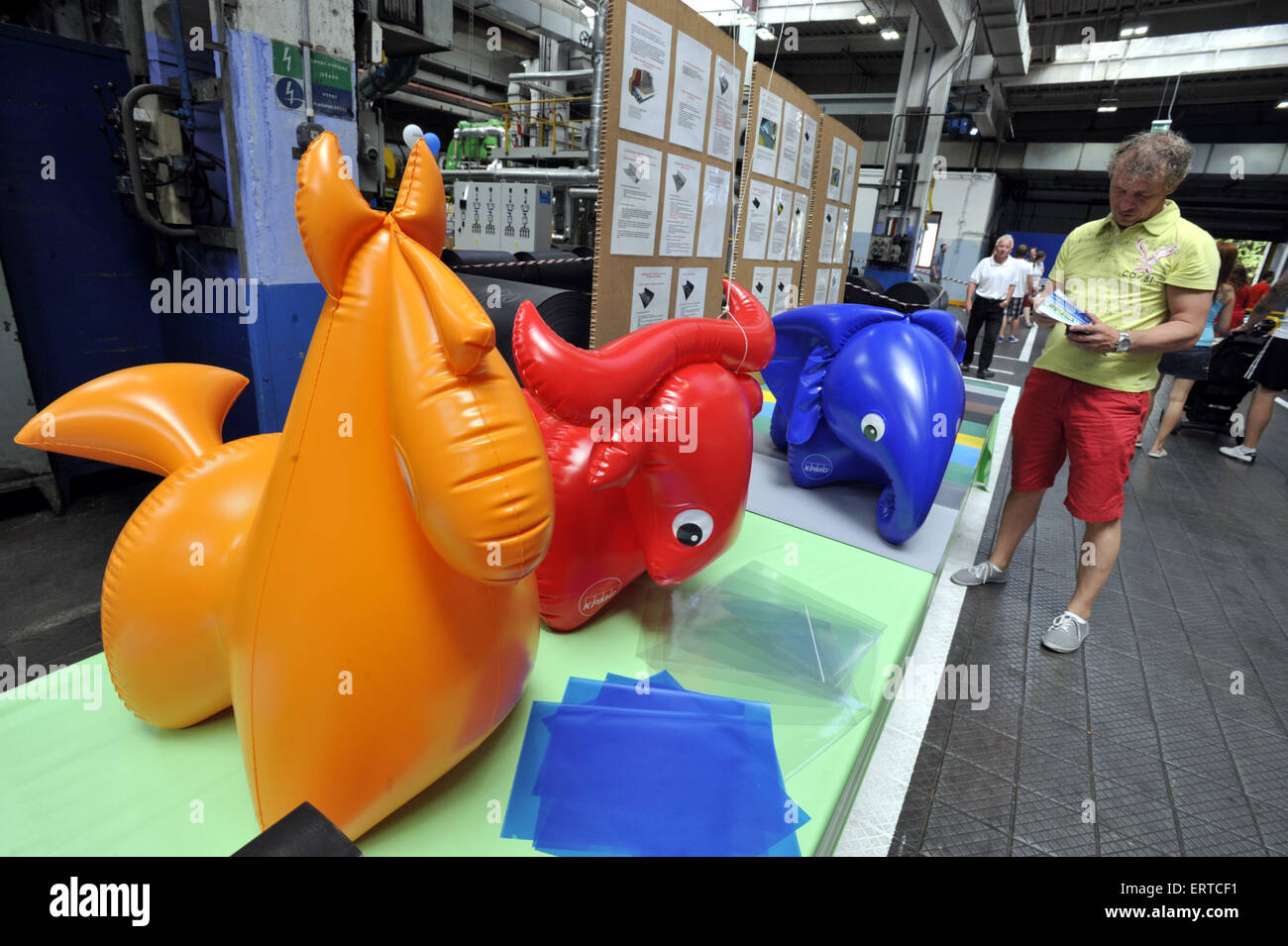 People visit Fatra, one of the largest Czech plastics processors, in ...