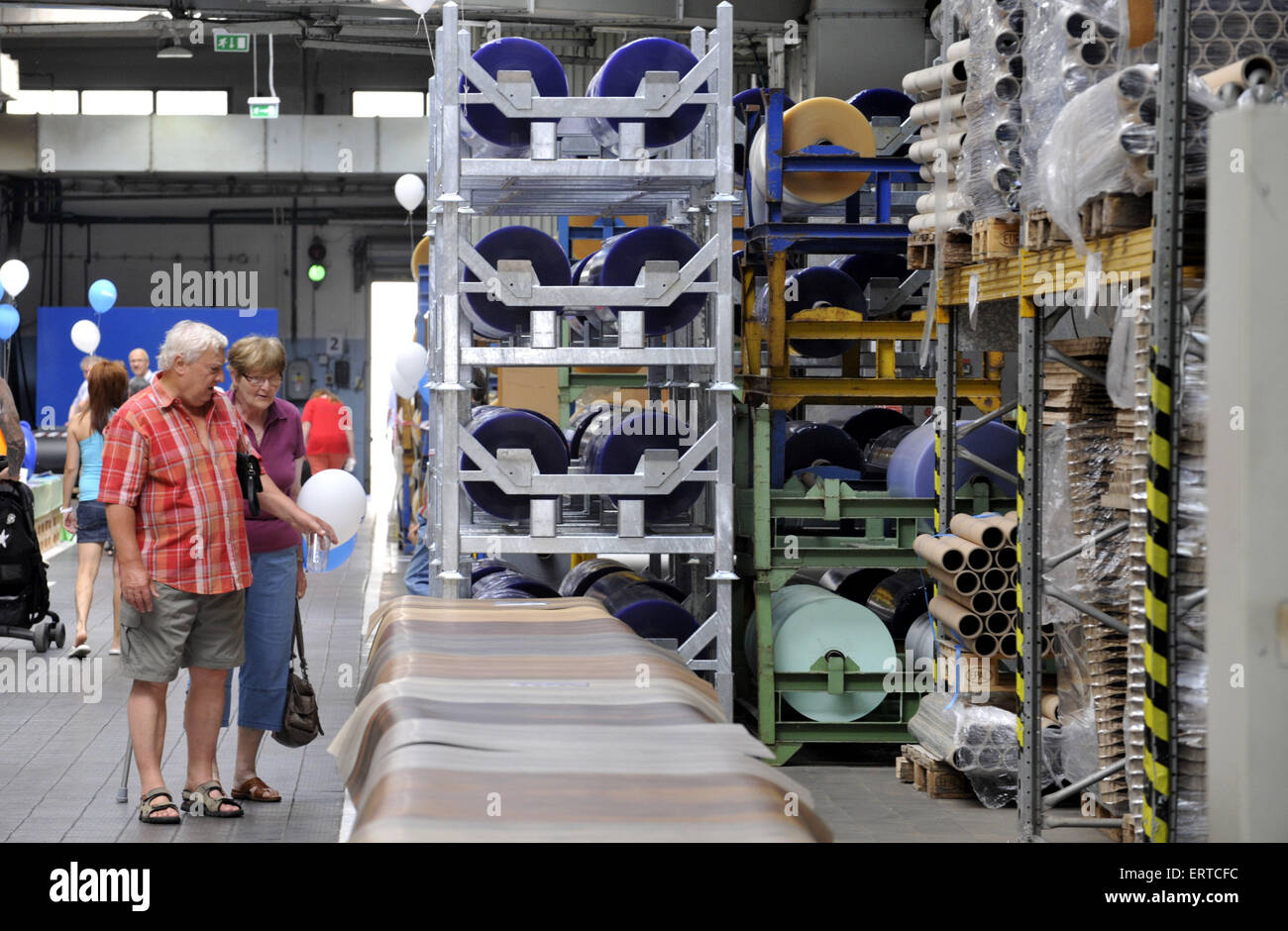People visit Fatra, one of the largest Czech plastics processors, in ...