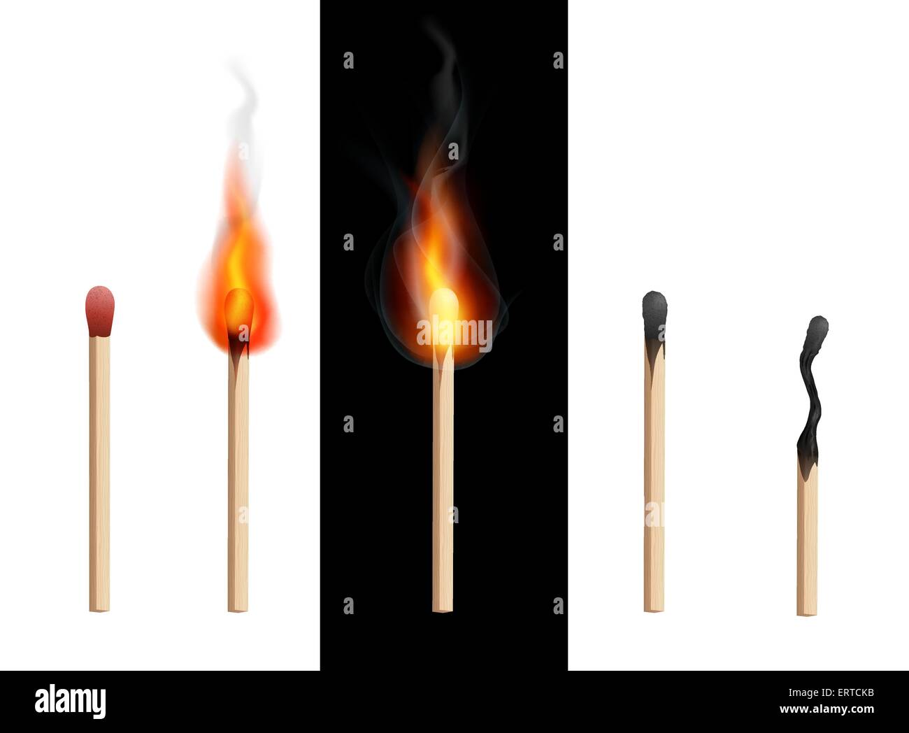Match strike light flame burn hi-res stock photography and images - Alamy