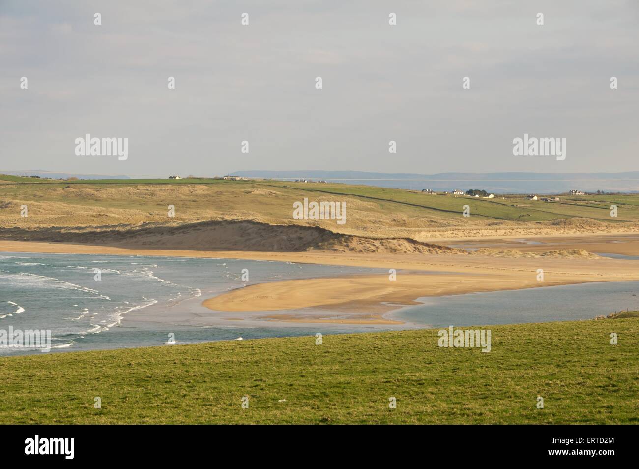 A view of Lacken strand, north county Mayo, on the west coast of ...