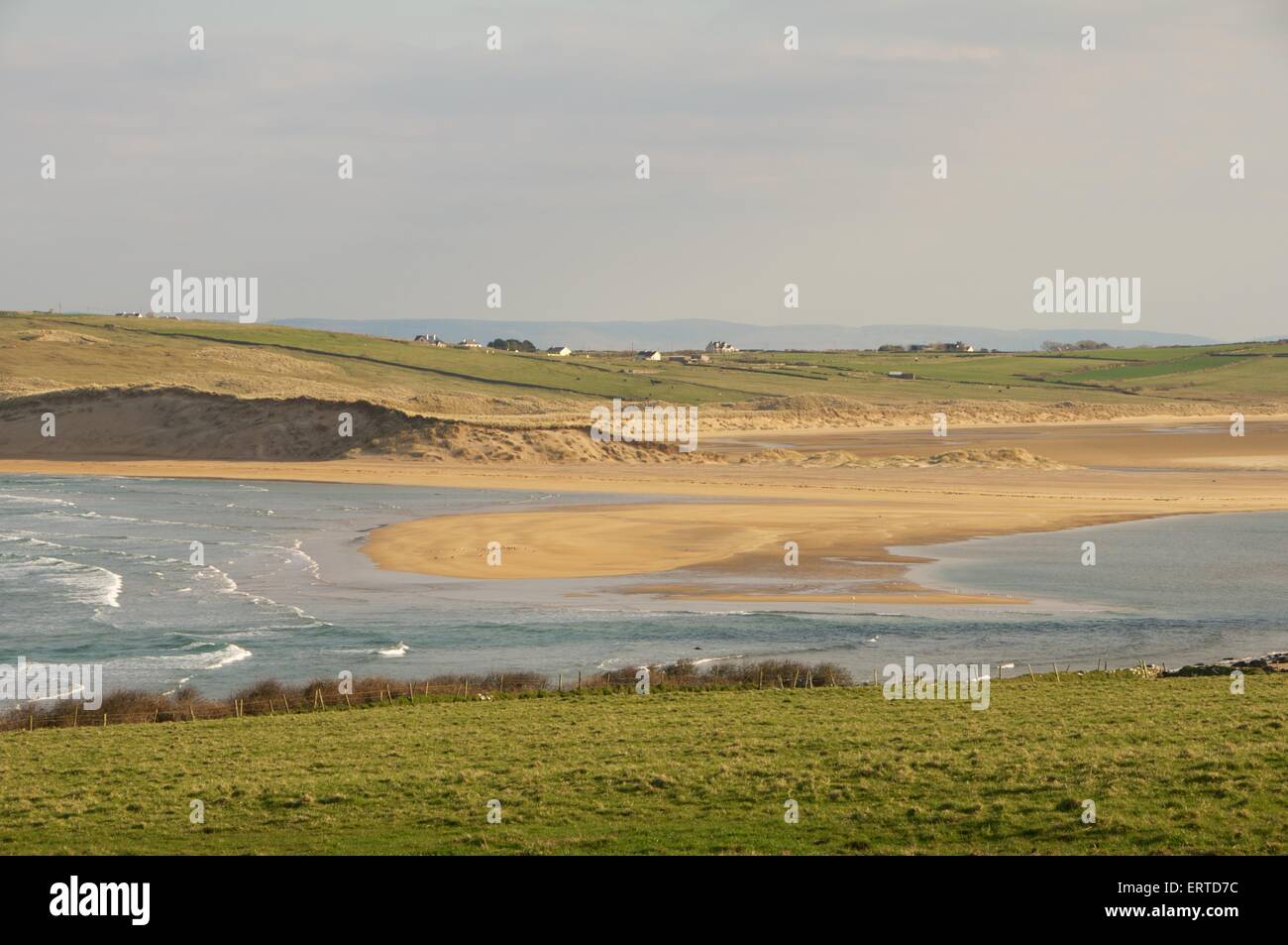 A view of Lacken strand, north county Mayo, on the west coast of ...
