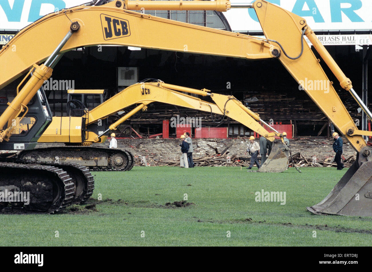 Ayresome Park, the home of Middlesbrough F.C is demolished following ...