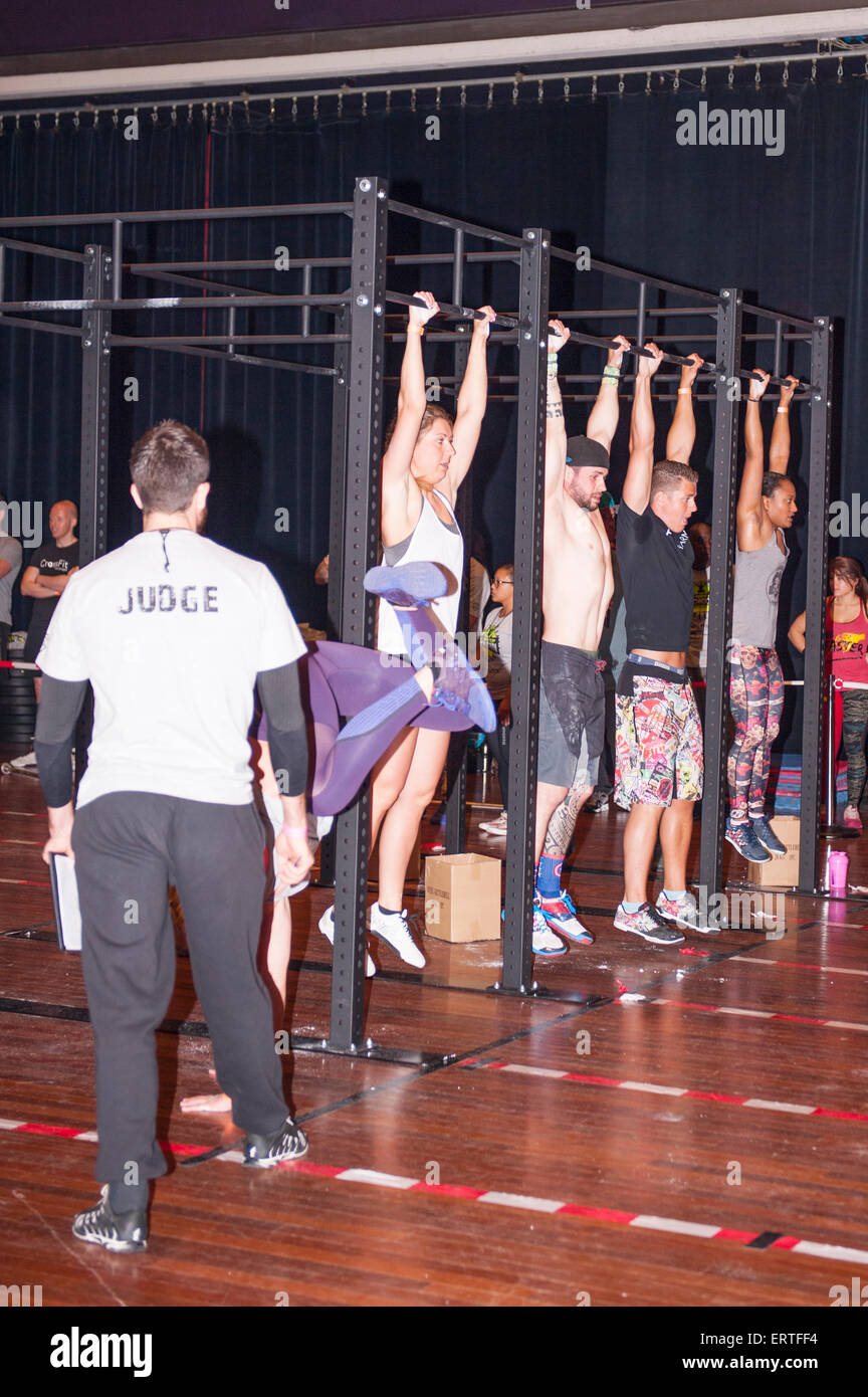 Breda, The Netherlands. 7th June, 2015. Contestants of the crossfit ...