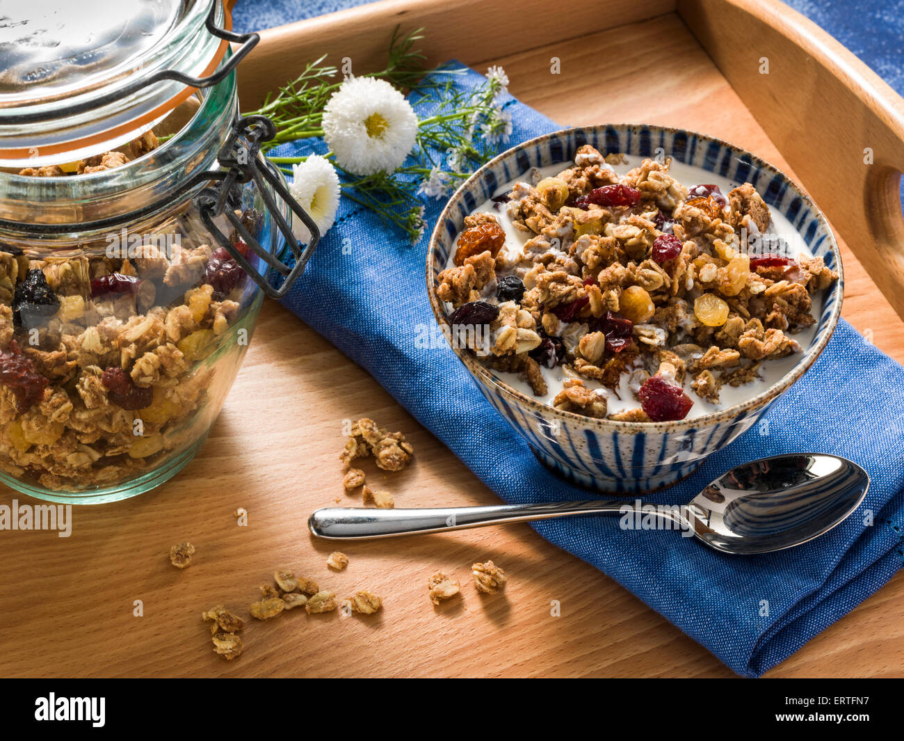 Organic granola rolled oats hi-res stock photography and images - Alamy