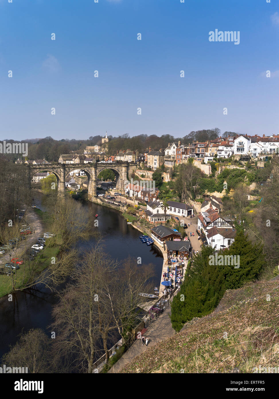 dh Knaresborough river KNARESBOROUGH NORTH YORKSHIRE Yorkshire river ...