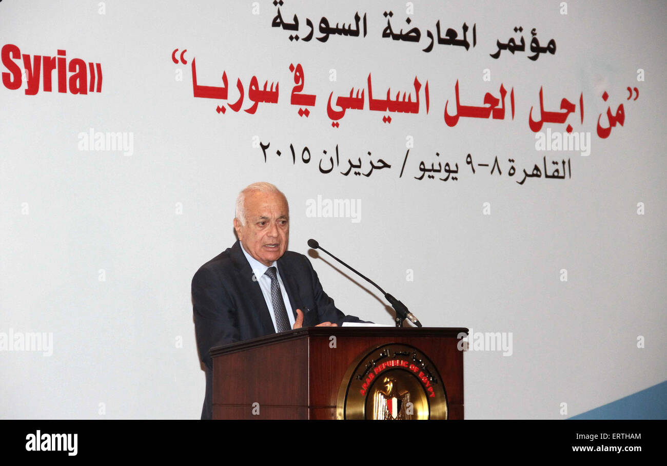 Cairo, Egypt. 8th June, 2015. Secretary General of the Arab League ...