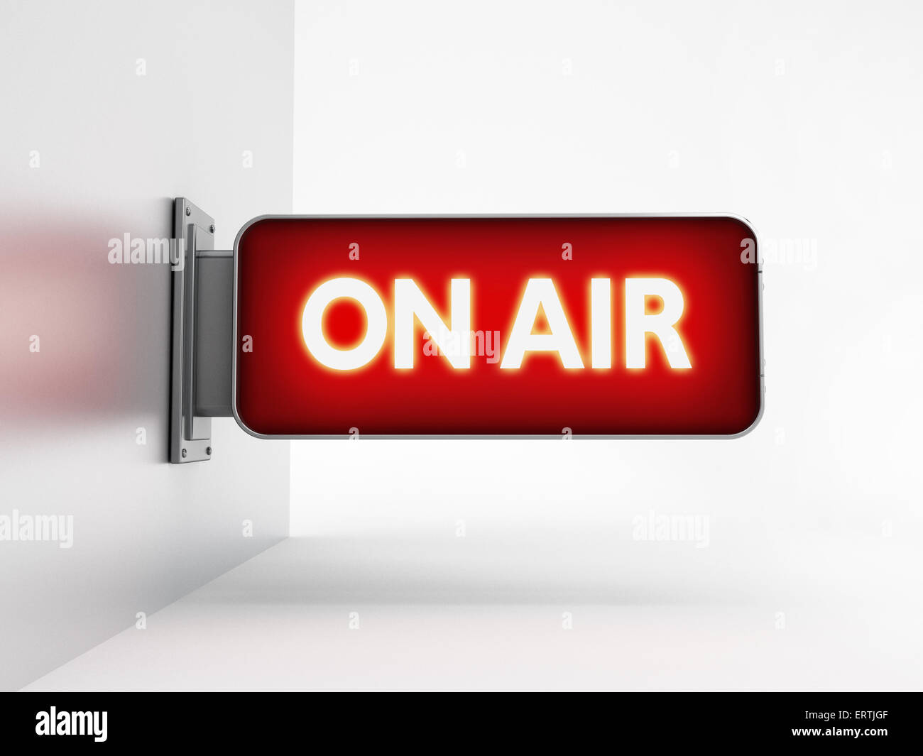 On air sign on white background Stock Photo - Alamy