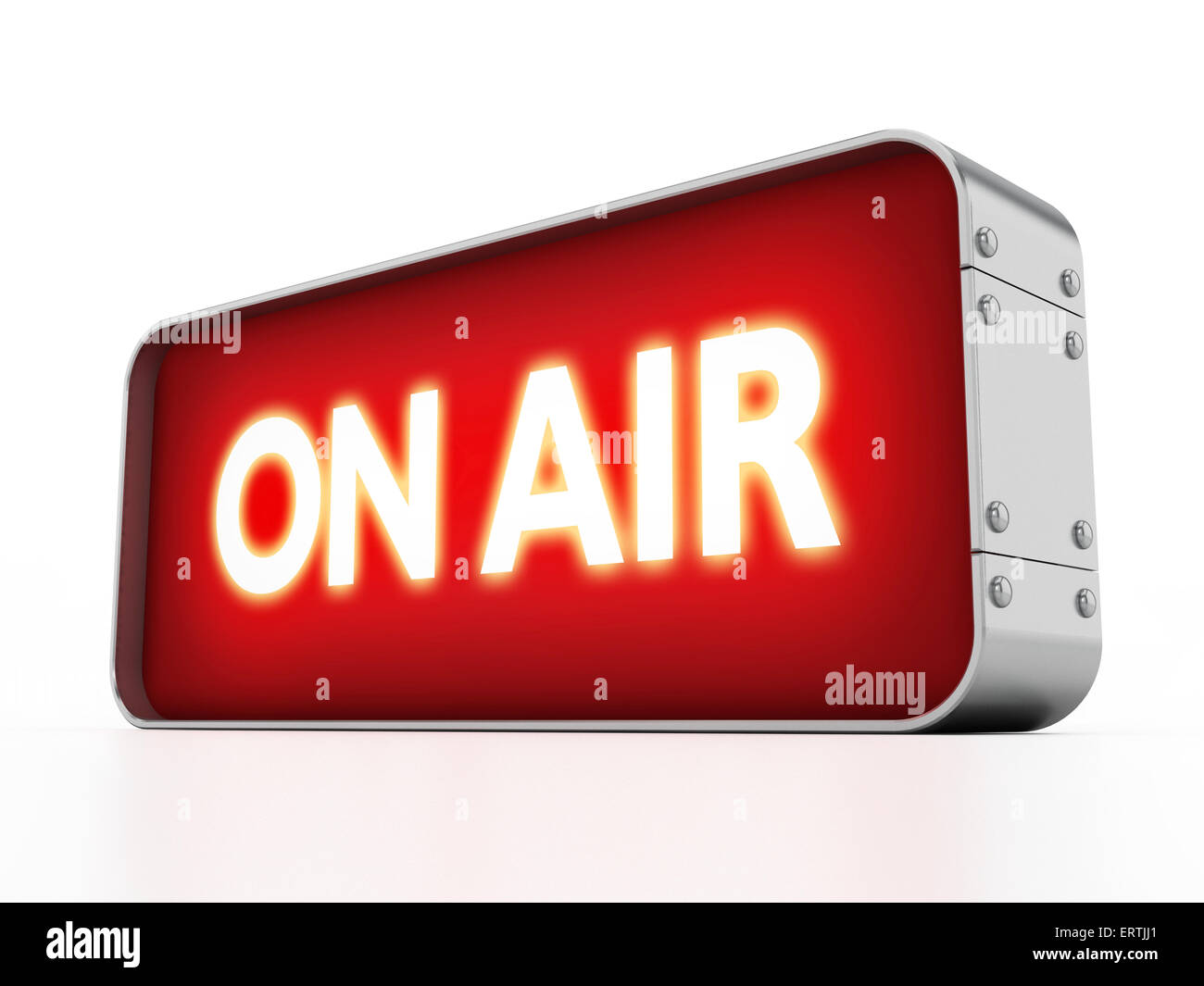 On air sign isolated on white background Stock Photo - Alamy