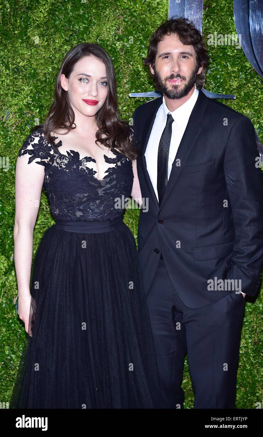 New York, NY, USA. 7th June, 2015. Kat Dennings, Josh Groban at ...