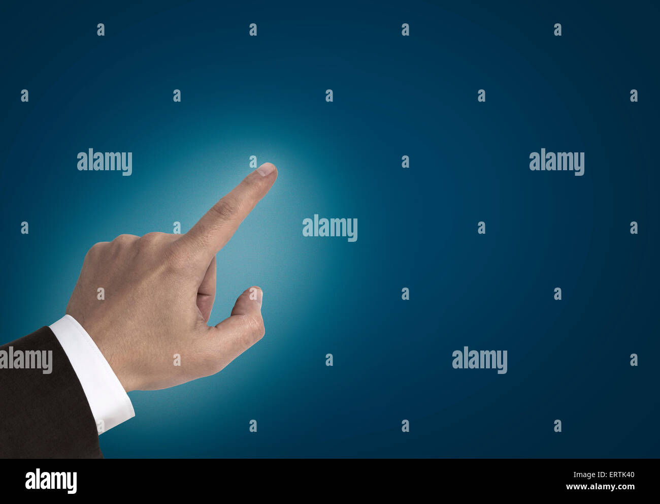 Hand pointing to space hi-res stock photography and images - Alamy