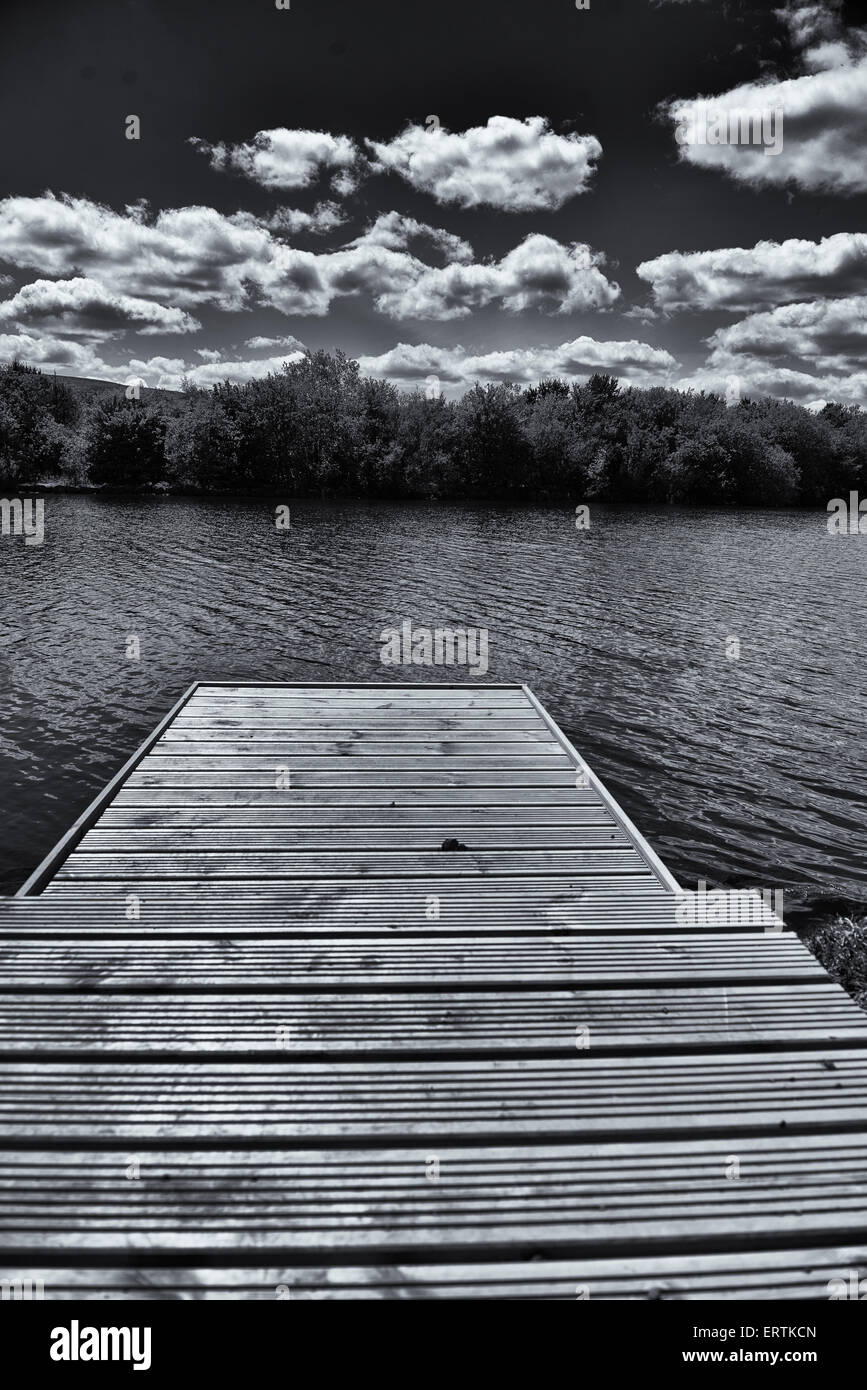 Fishing lake pond jetty hi-res stock photography and images - Alamy