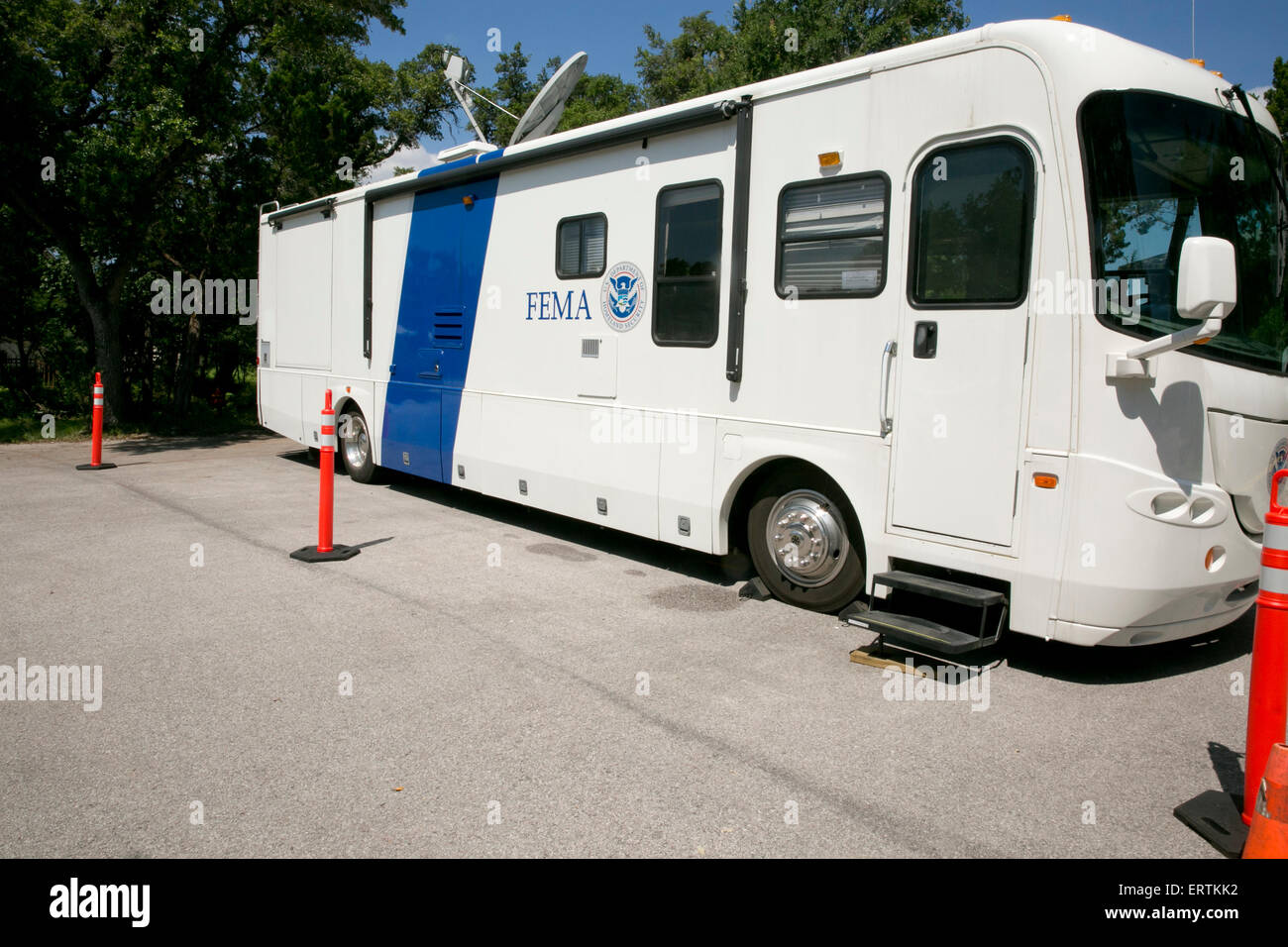 Mobile intake center in Wimberley, Texas Stock Photo - Alamy