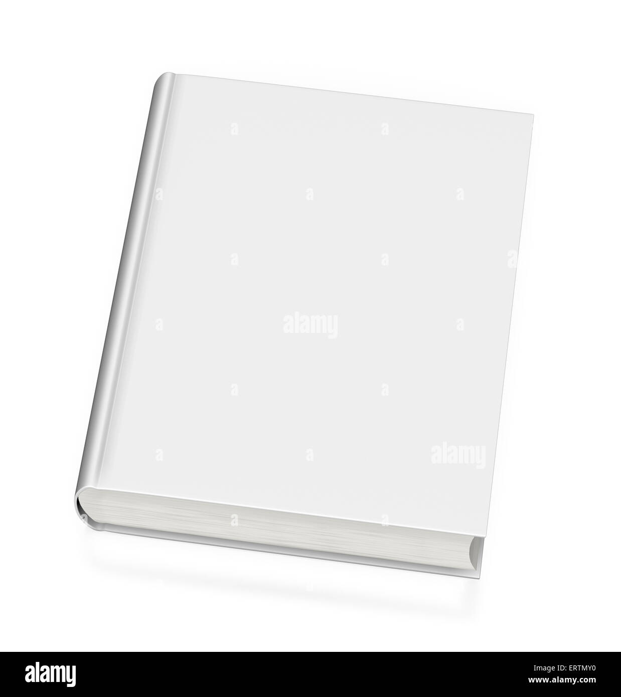 Blank white book hardcover - isolated on white background Stock Photo ...