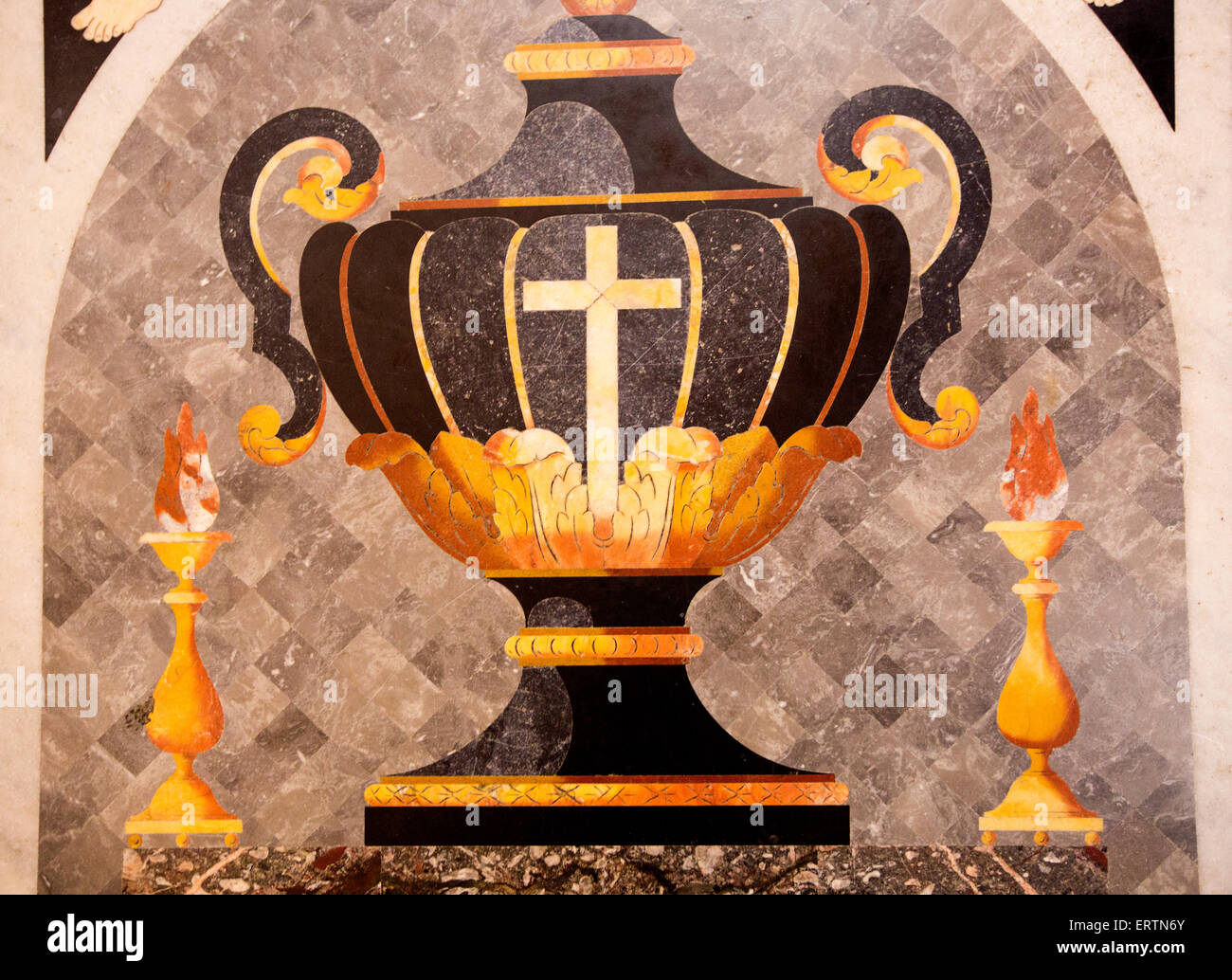 Biblical Tombstone St Pauls Cathedral in Mdina Malta Stock Photo - Alamy