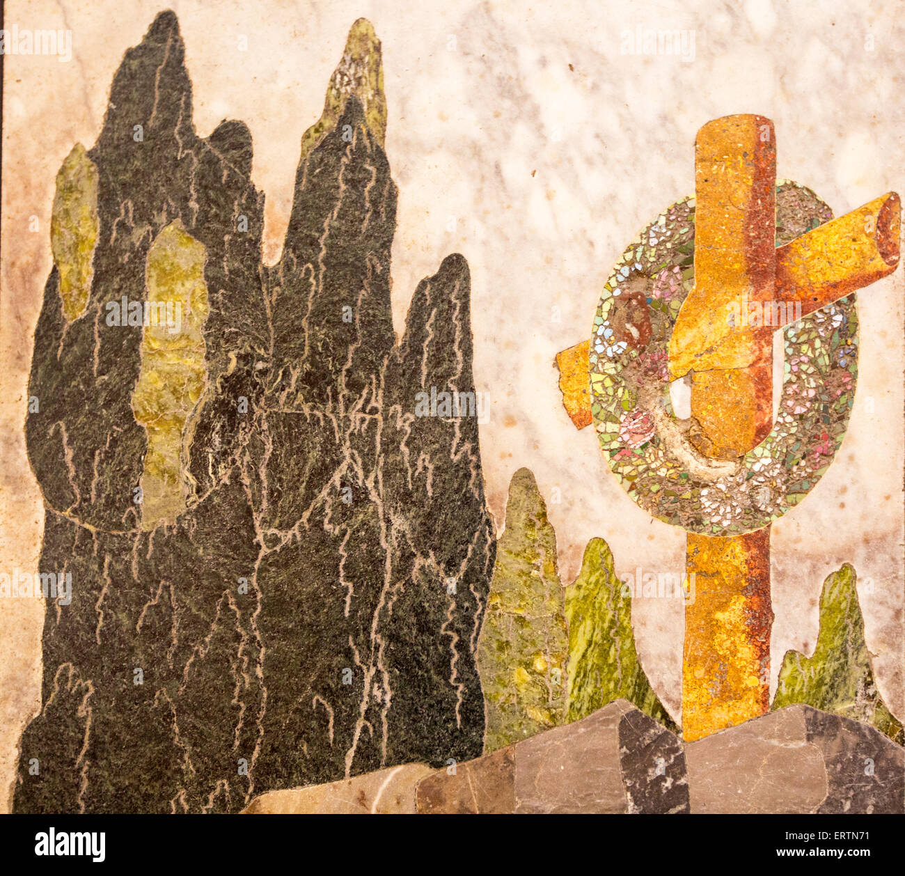 Biblical Tombstone St Pauls Cathedral in Mdina Malta Stock Photo - Alamy