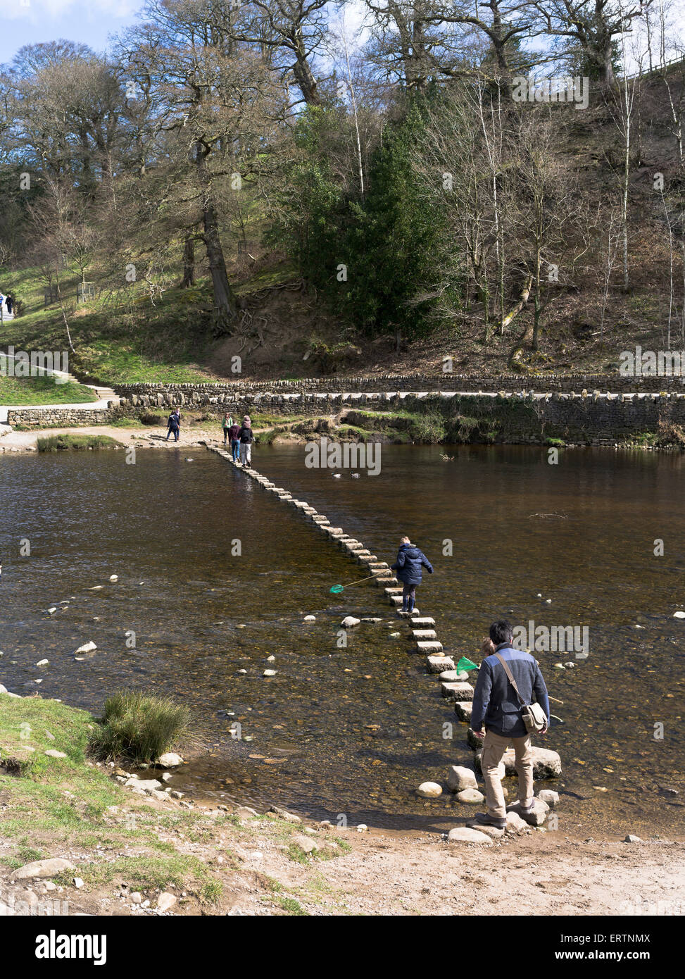 dh River Wharfe WHARFEDALE NORTH YORKSHIRE People Yorkshire Dales ...