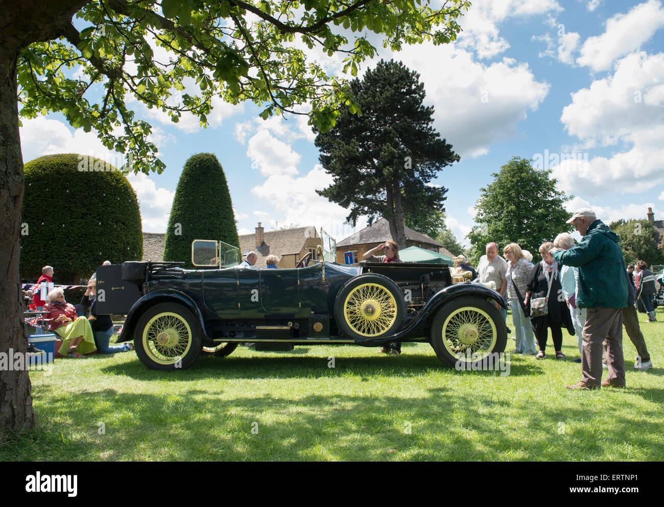 1922 Rolls Royce 40 50hp silver ghost at vintage classic car show in ...