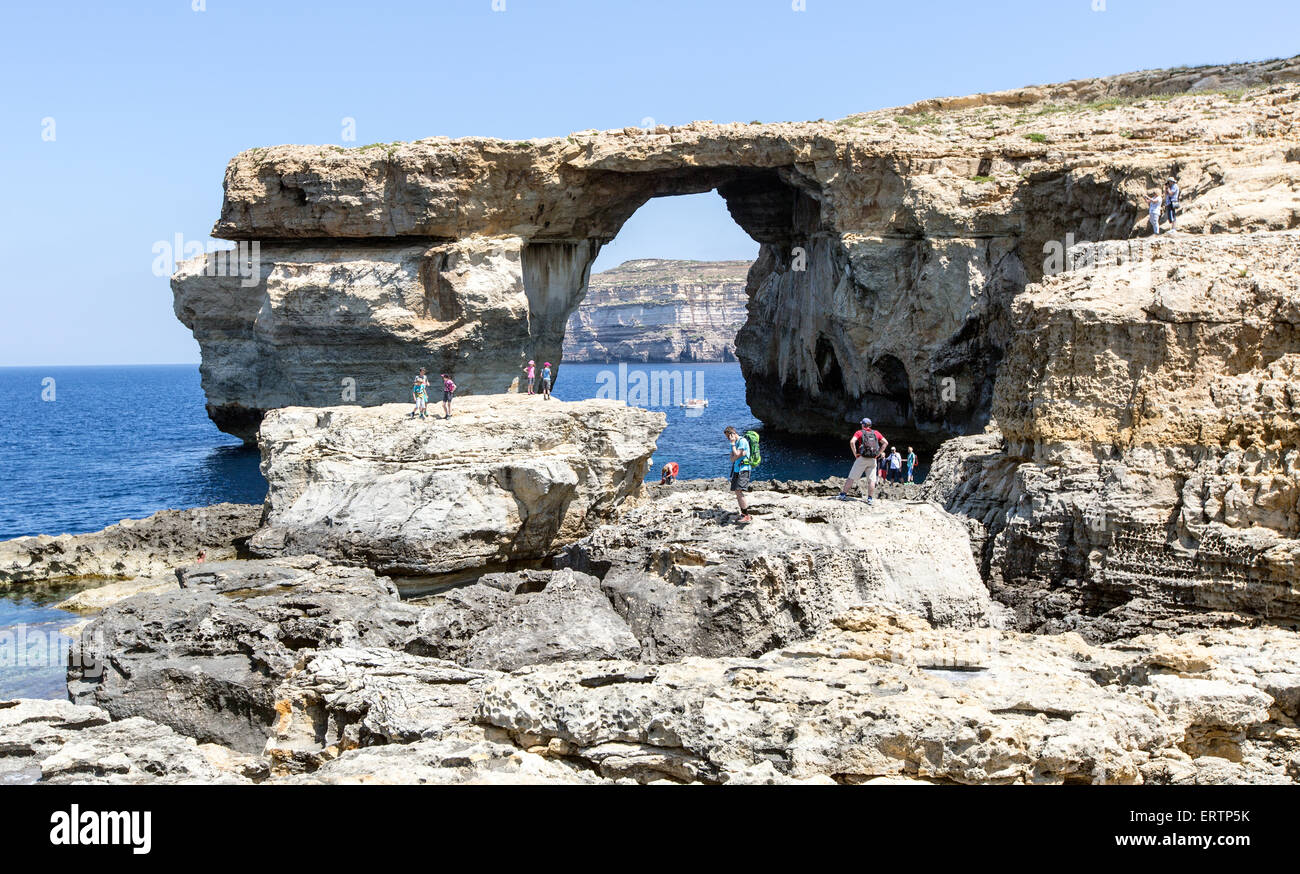 The Azure Window Gozo Malta Stock Photo - Alamy