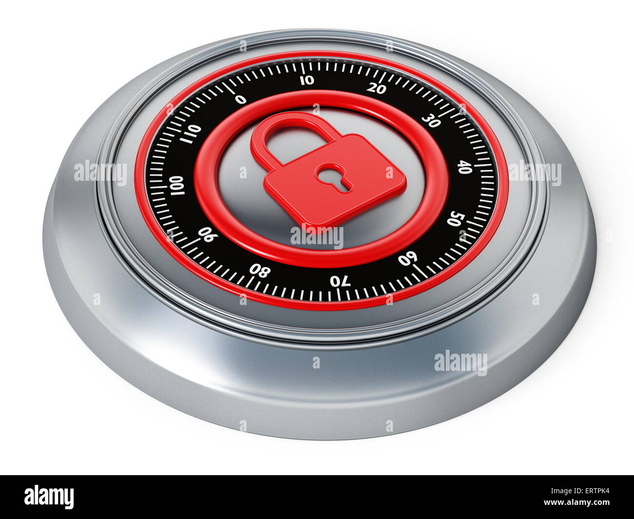 Safe dial isolated on white background Stock Photo - Alamy