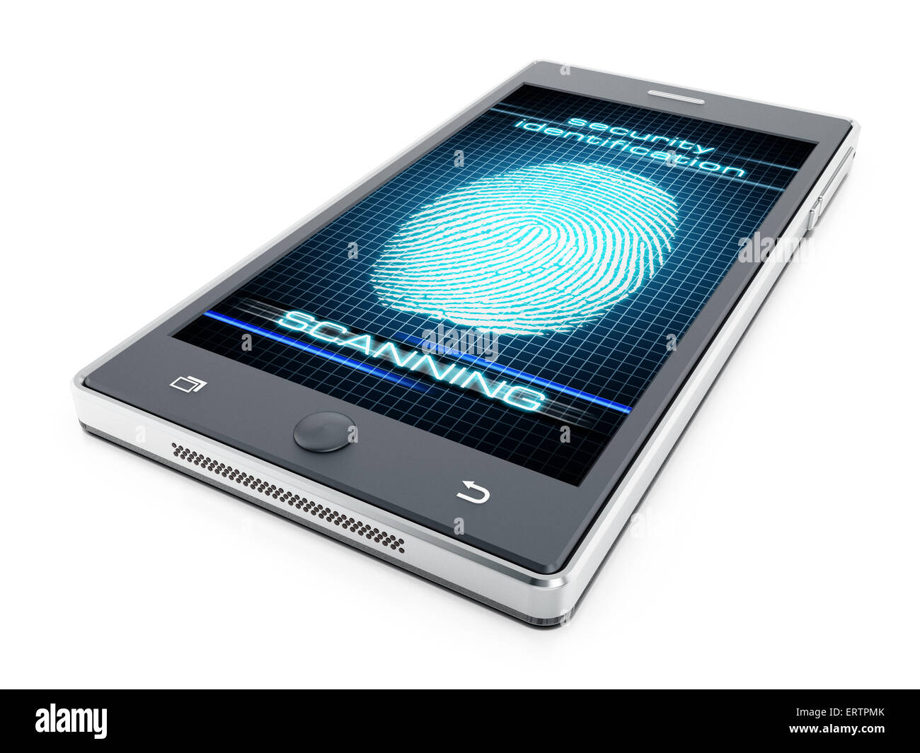Smart phone fingerprint authentication concept Stock Photo - Alamy