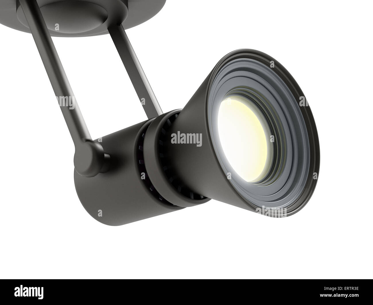 Spotlight isolated on white background Stock Photo - Alamy