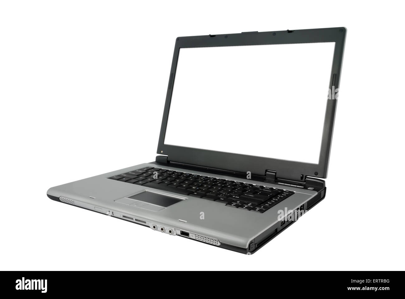 Laptop isolated on white background Stock Photo - Alamy