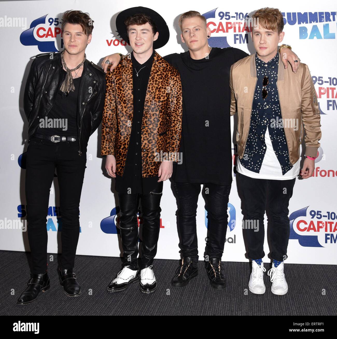 London. UK . Rixton - Charley Bagnall, Danny Wilkin, Lewi Morgan and ...