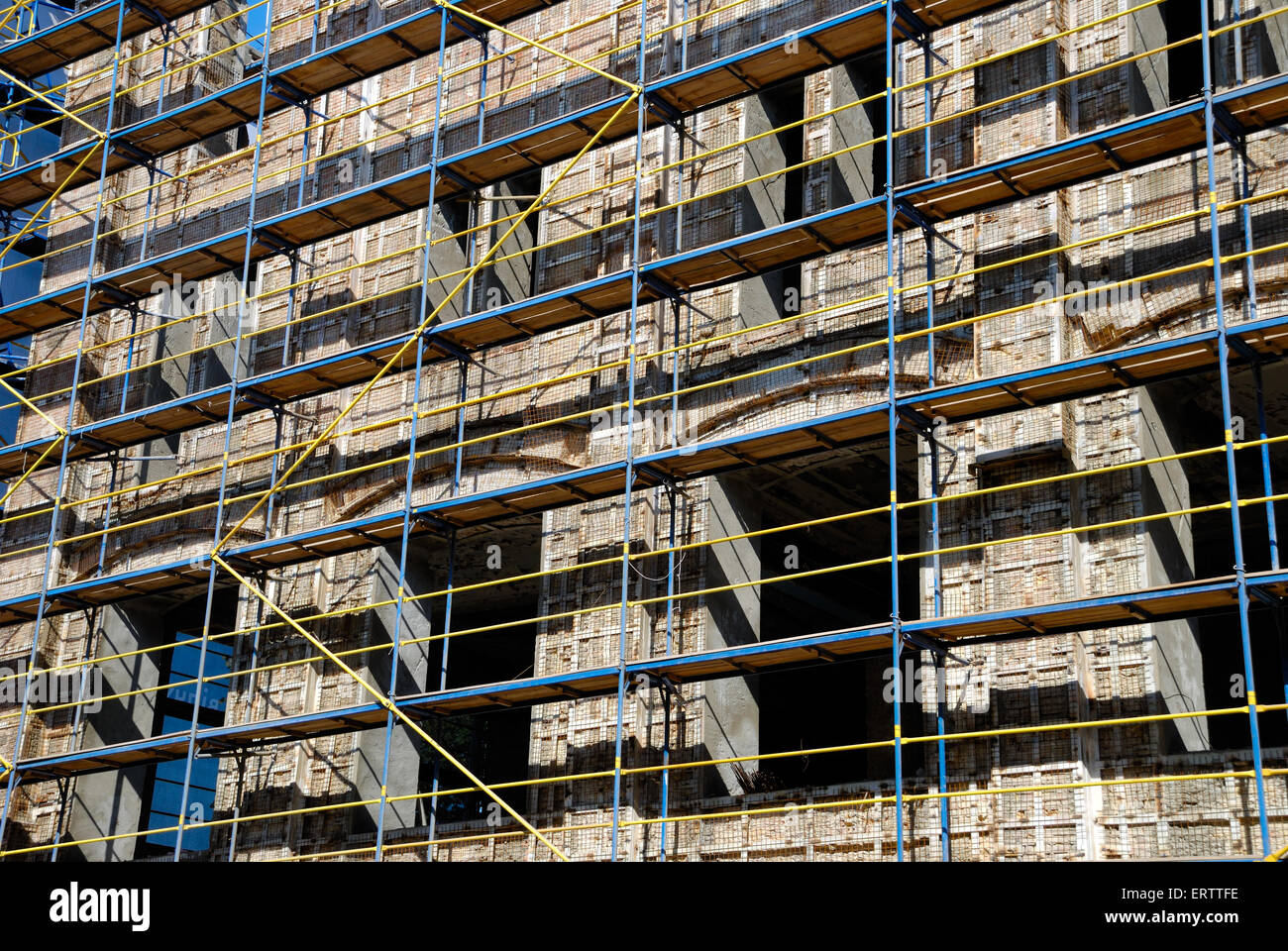 External repair of a building Stock Photo - Alamy