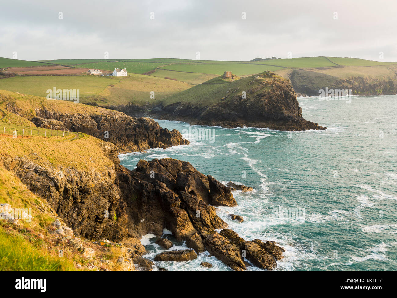 Doyden Castle at Port Quin, North Cornwall, England, UK Stock Photo - Alamy