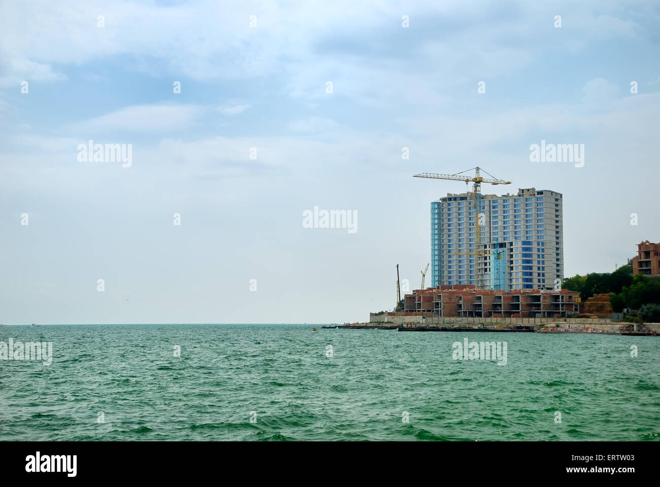 Building of the house at the sea Stock Photo - Alamy