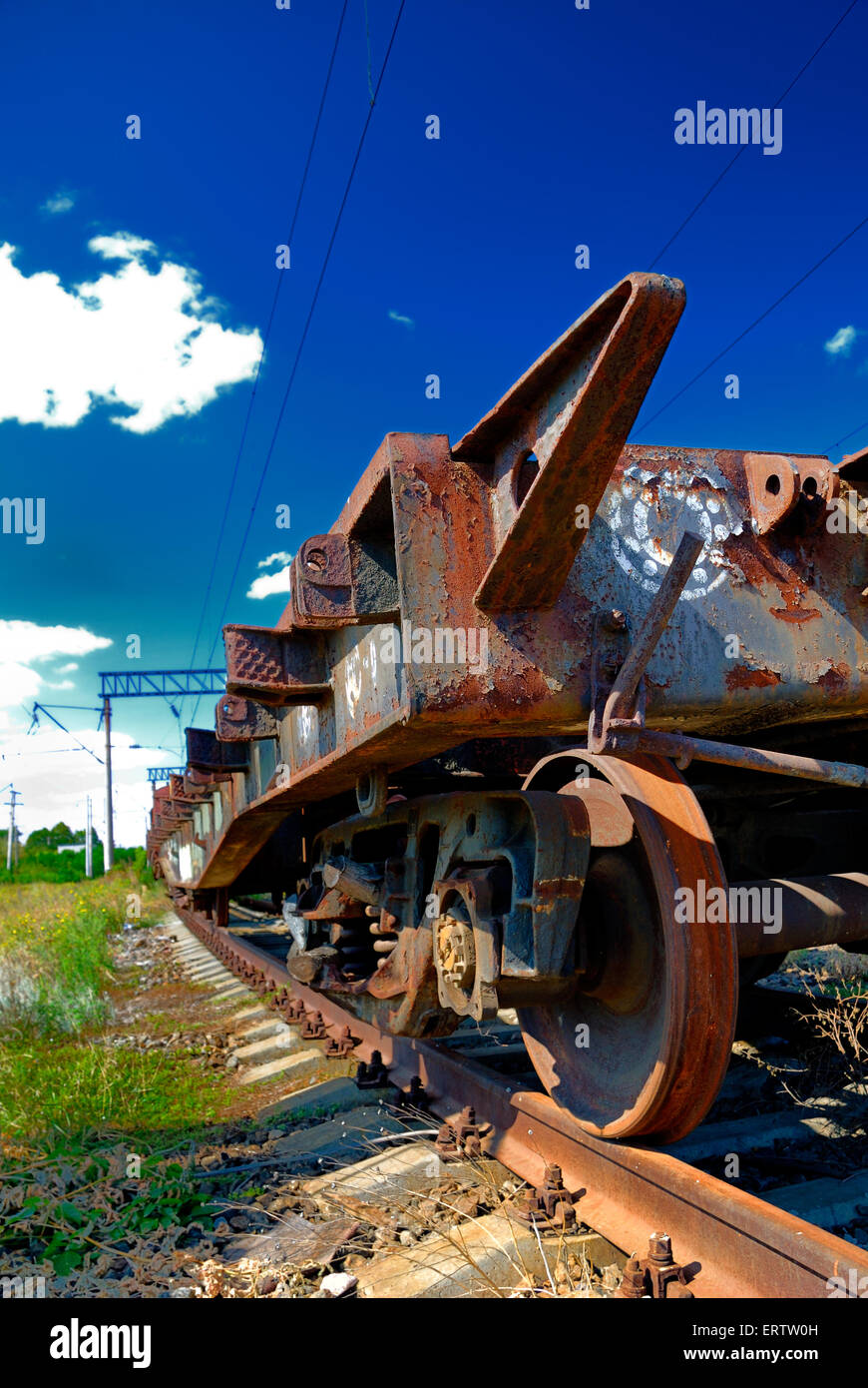 The rusty railway Stock Photo - Alamy