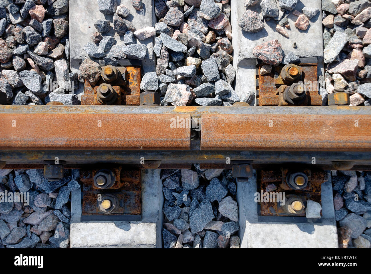 Railway sleeper nut bolt rust hi-res stock photography and images - Alamy
