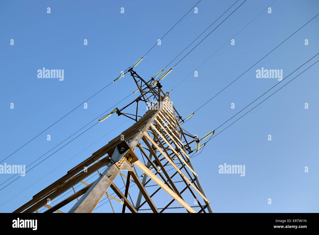 High voltage electric line Stock Photo - Alamy
