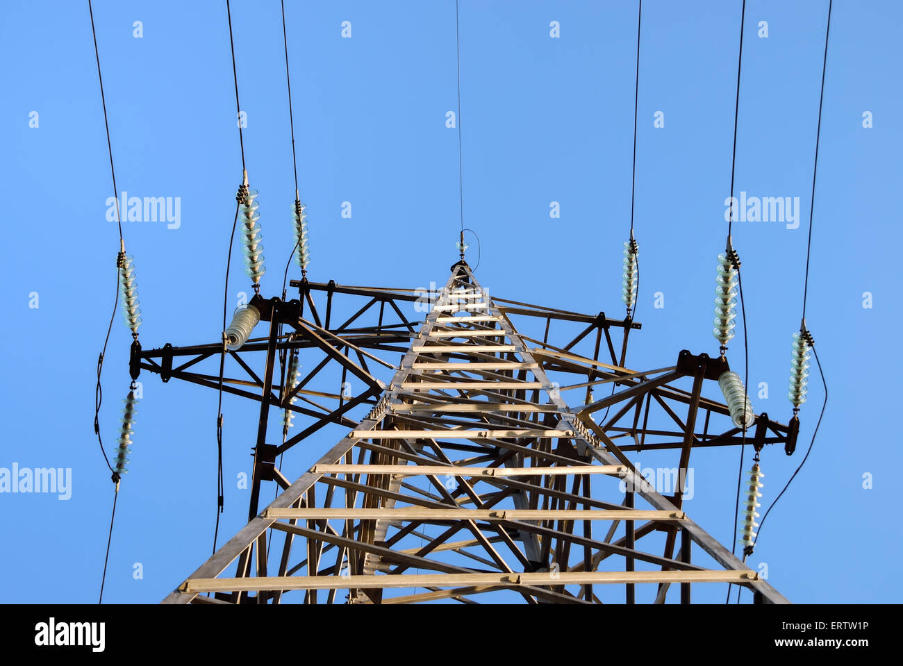 High voltage electric line Stock Photo - Alamy