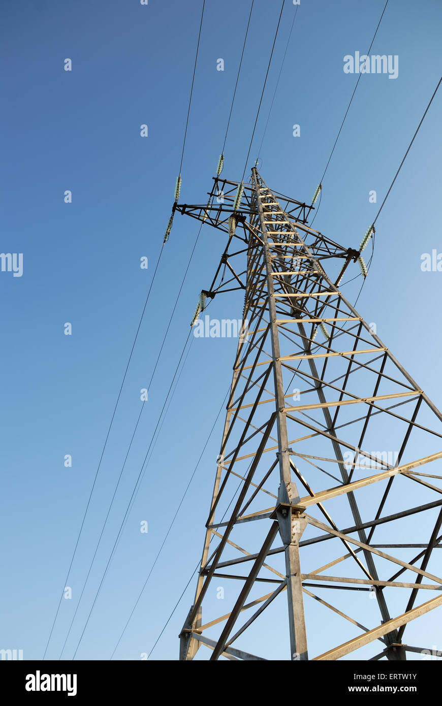 High voltage electric line Stock Photo - Alamy