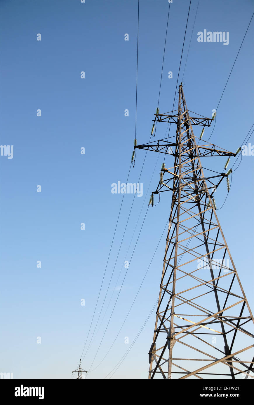 High voltage electric line Stock Photo - Alamy