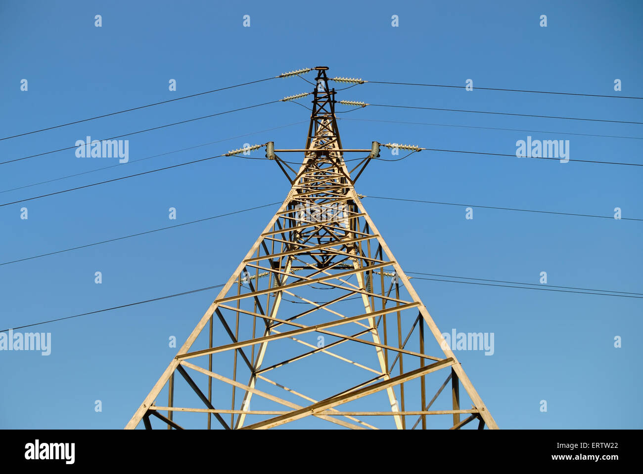 High voltage electric line Stock Photo - Alamy