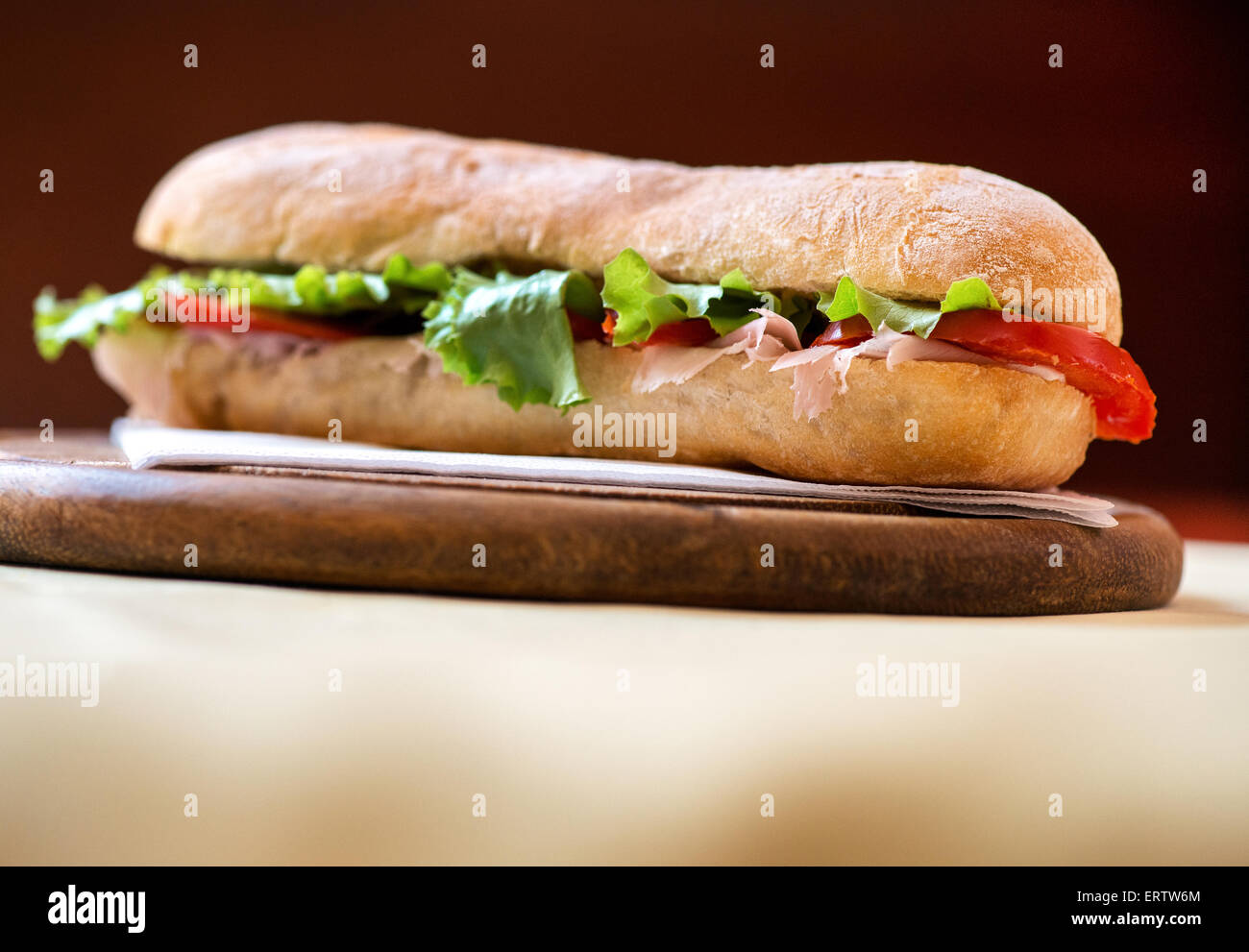 Sliced white bread roll hi-res stock photography and images - Alamy